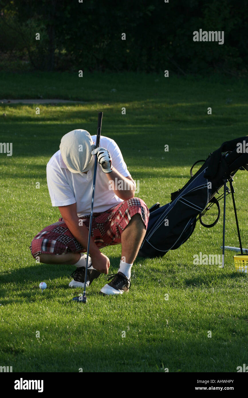 Golf player overhead hi-res stock photography and images - Alamy