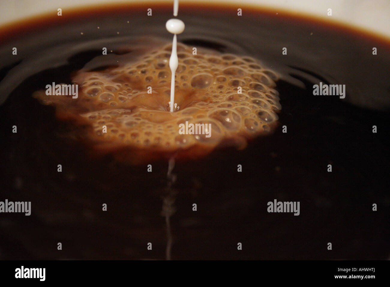 Dops of milk Stock Photo - Alamy