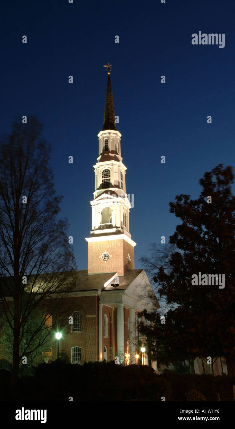 University Methodist Church, Chapel Hill, North Carolina, USA Stock ...
