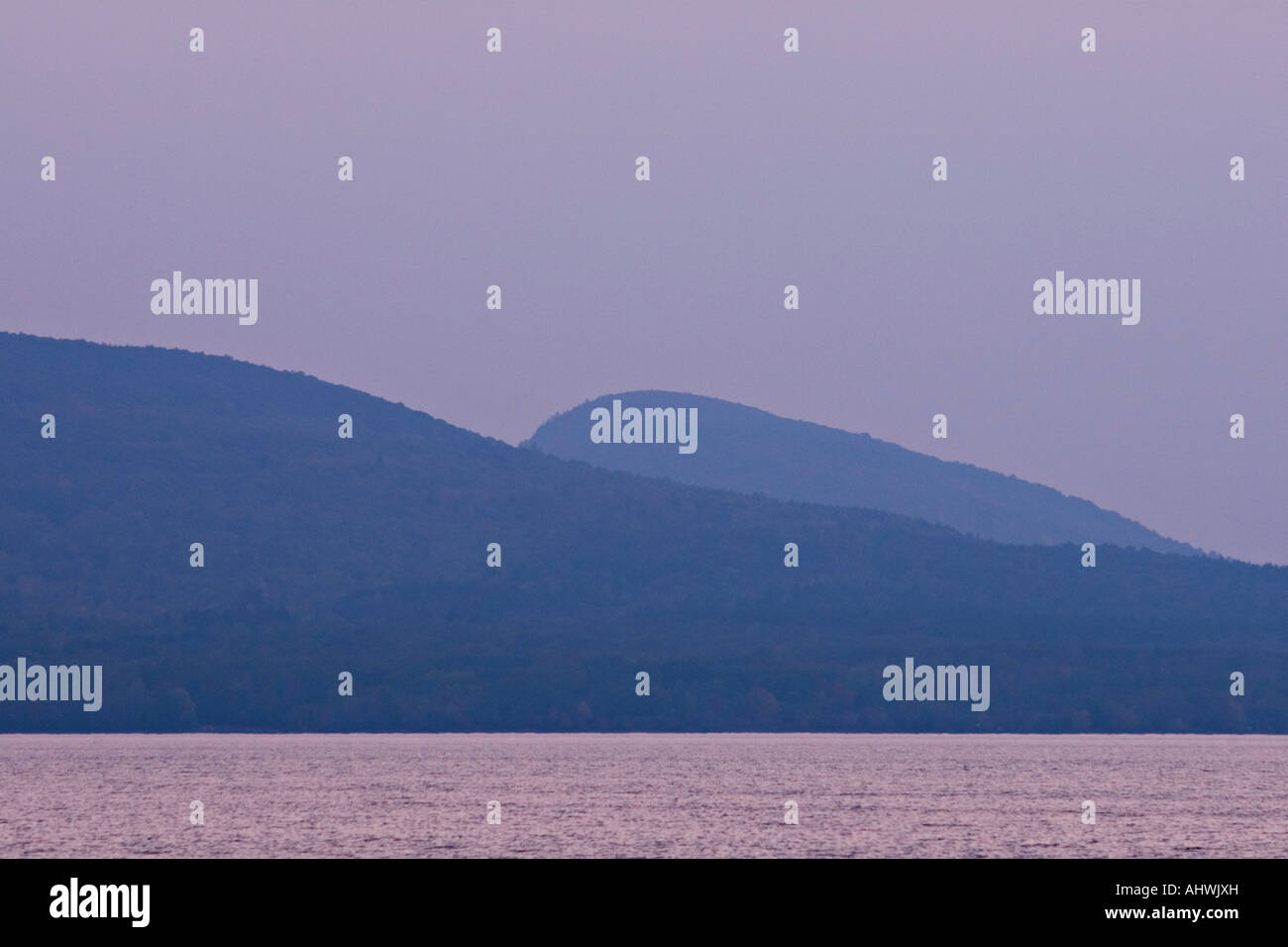 Ridges of the Porcupine Mountains along Lake Superior at Porcupine ...