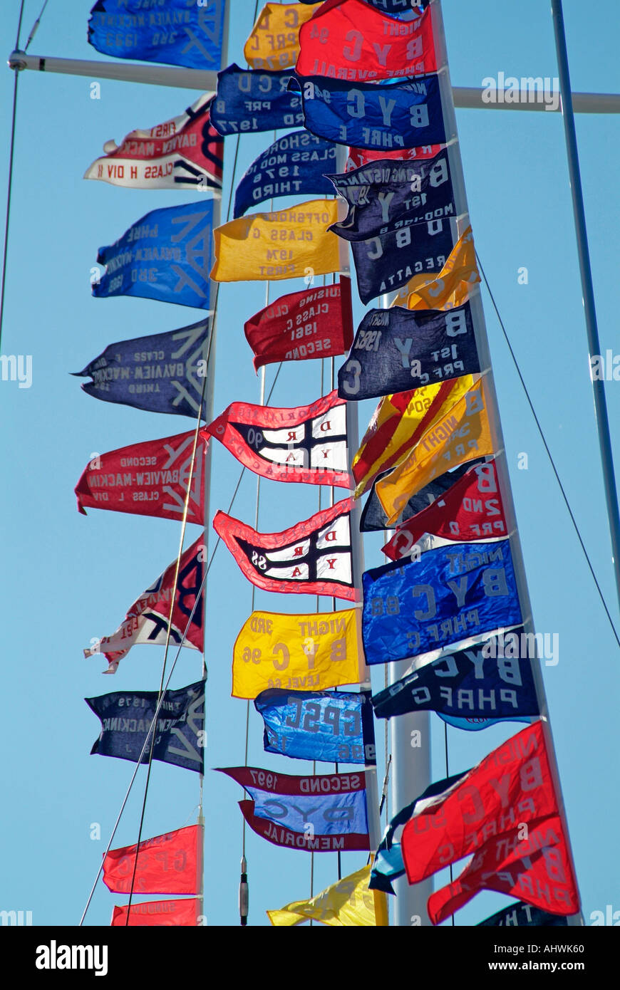 Lines of flags hi-res stock photography and images - Alamy