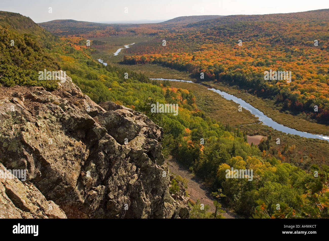 Fall color porcupine mountains state park hi-res stock photography and ...
