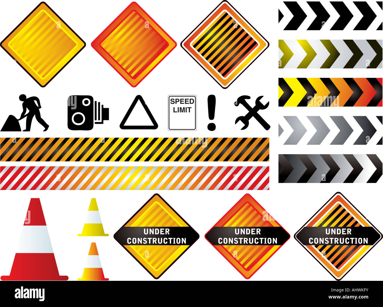 Chevron road markings hi-res stock photography and images - Alamy