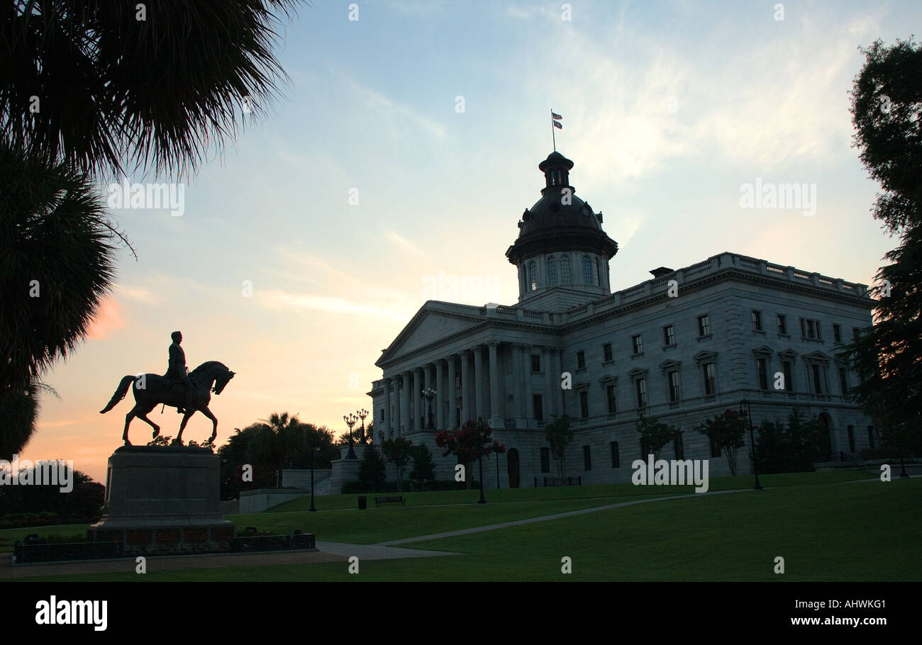 Statue of Wade Hampton, South Carolina general, governor & senator ...