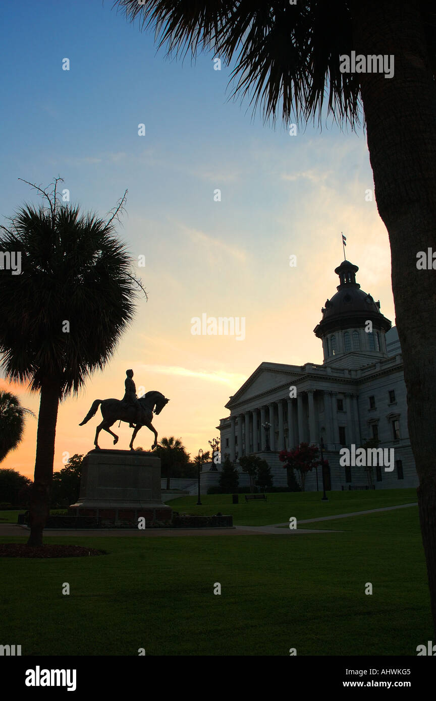 Statue of Wade Hampton, South Carolina general, governor & senator ...
