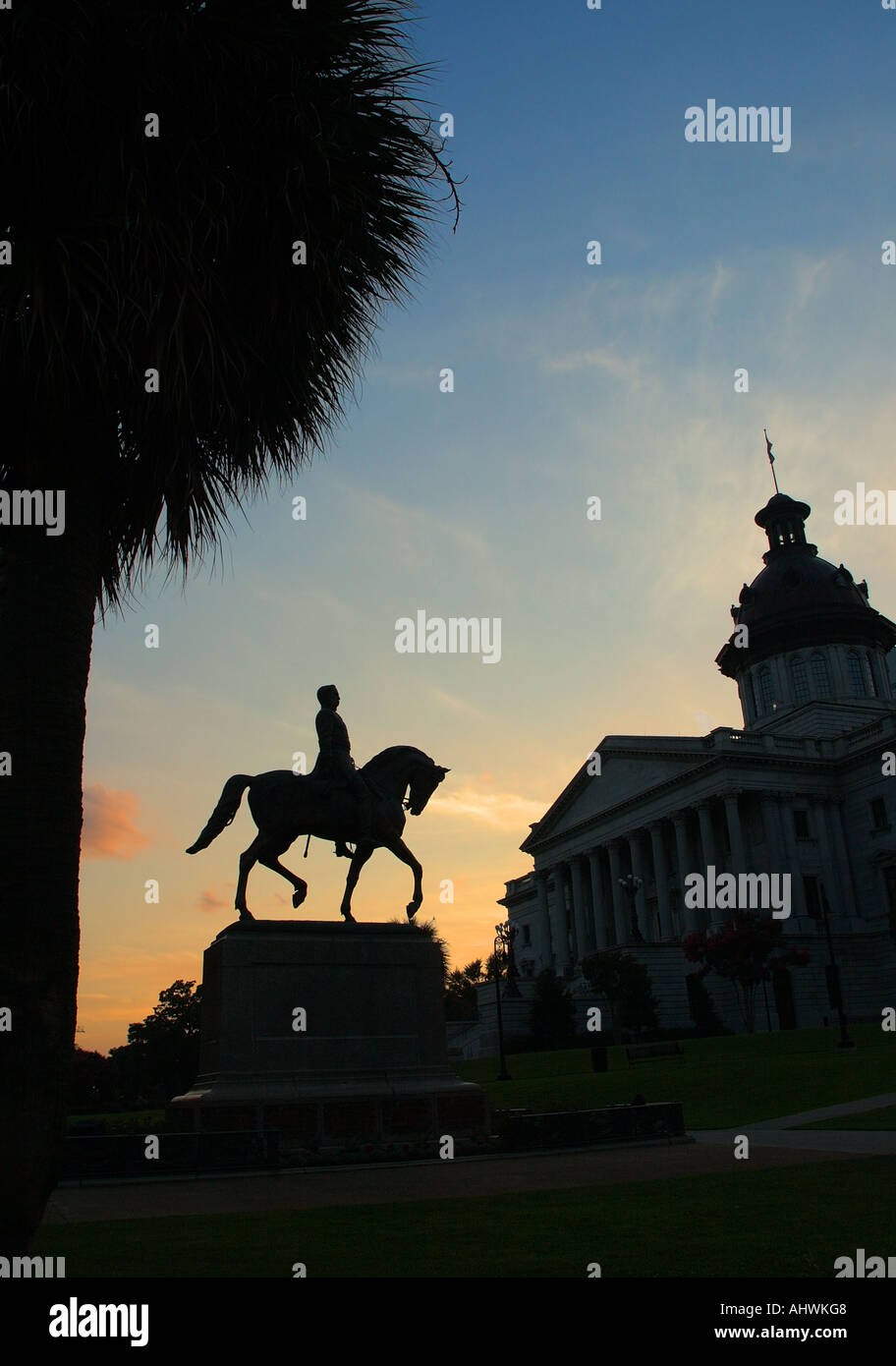 Statue of Wade Hampton, South Carolina general, governor & senator ...