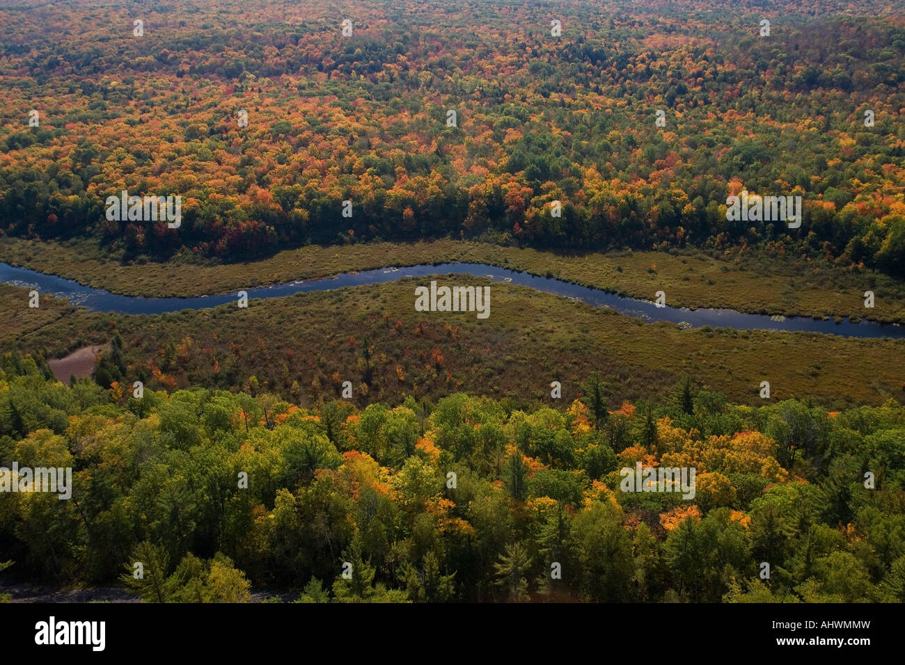 Fall color at Porcupine Mountains State Park in Michigan Upper ...