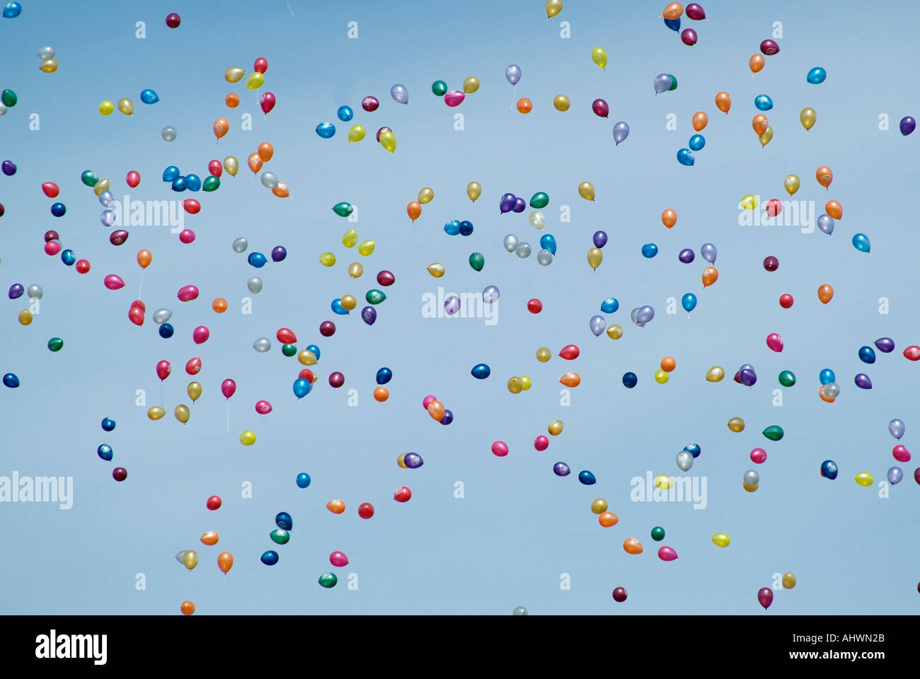 Party balloons released hi-res stock photography and images - Alamy