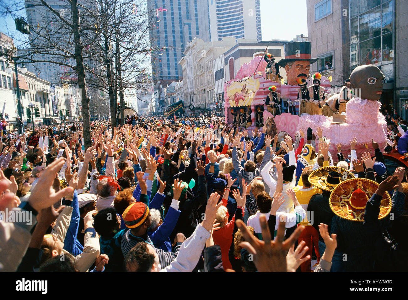 Watching parade hi-res stock photography and images - Alamy