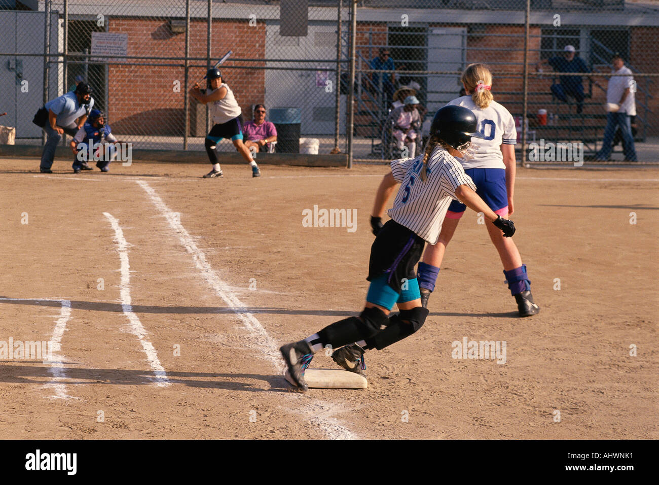 Girl softball batter hi-res stock photography and images - Alamy