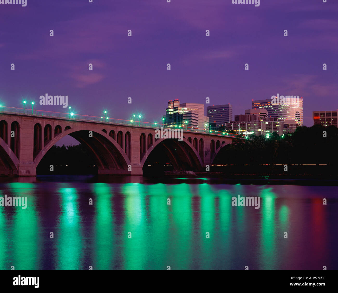Key Bridge crossing the Potomac River Stock Photo - Alamy