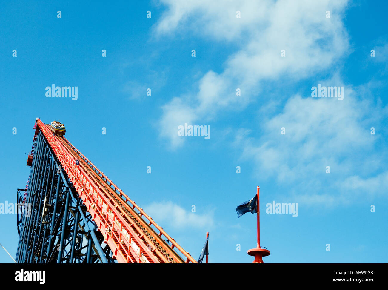 Big One roller coaster on Blackpool Pleasure Beach Stock Photo - Alamy