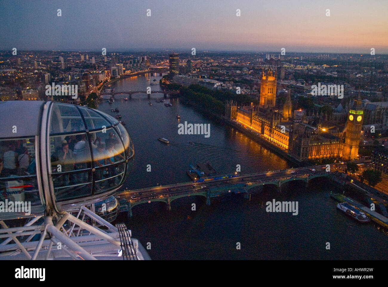 View from the London Eye Stock Photo - Alamy
