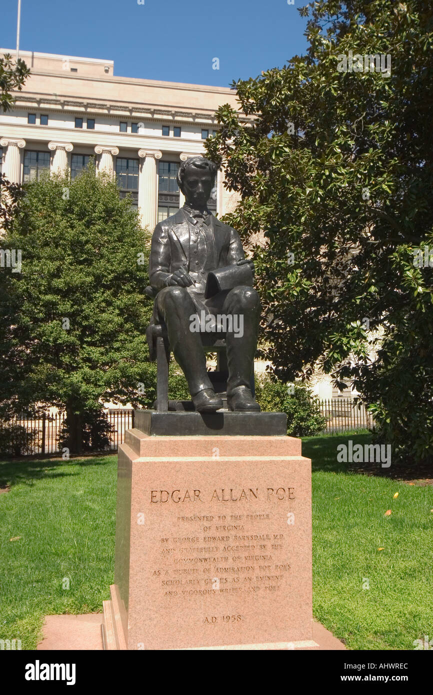 Edgar allan poe statue hi-res stock photography and images - Alamy