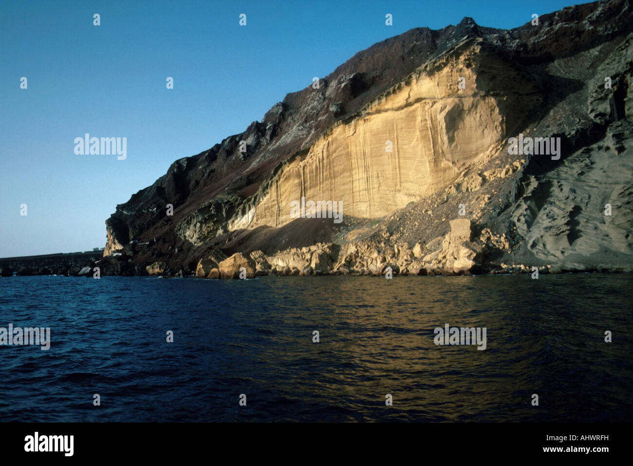 Coastline of Linosa Island, Pelagie islands, southern Sicily, Italy ...