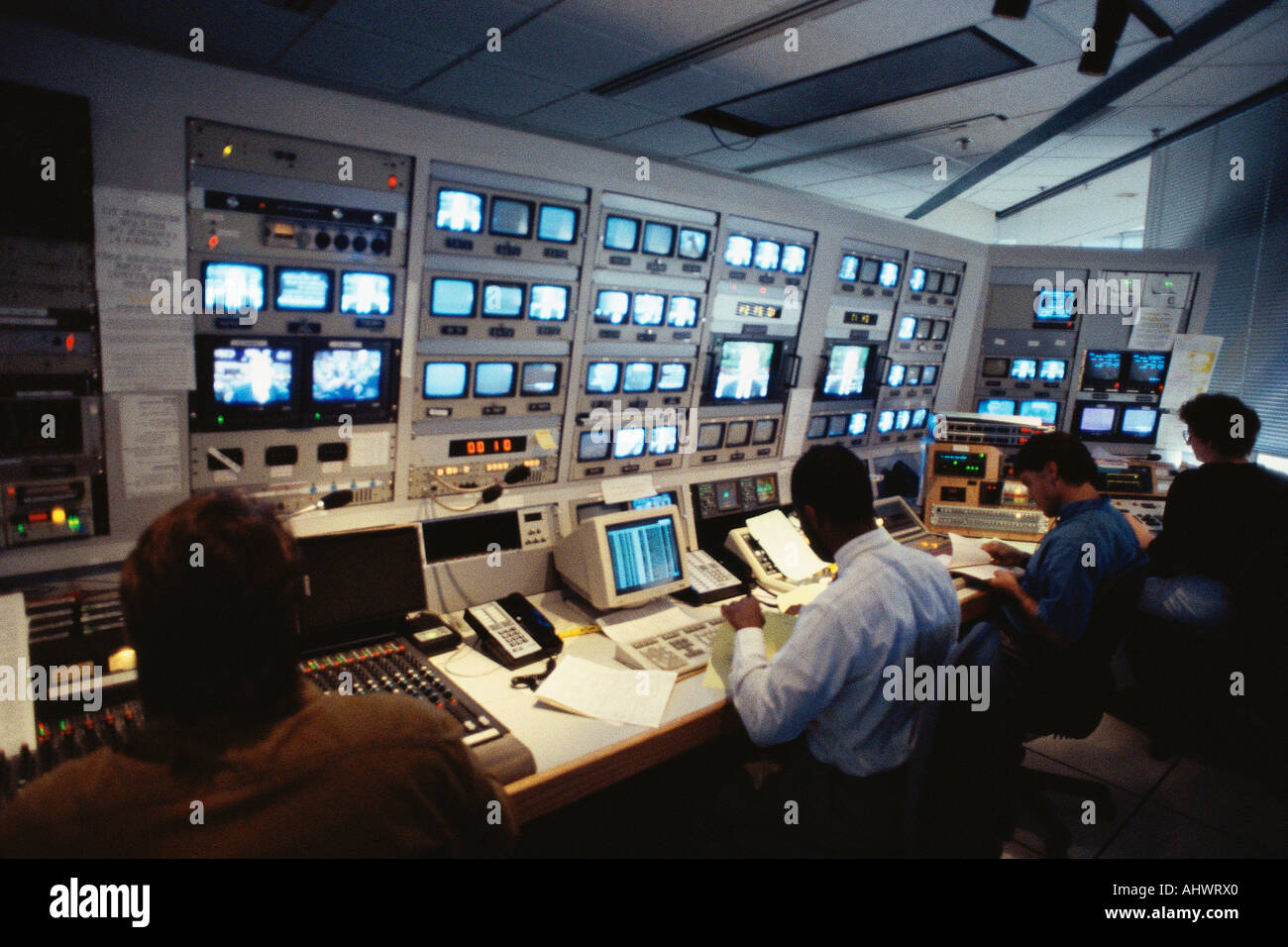 Interior of Television Station Stock Photo - Alamy