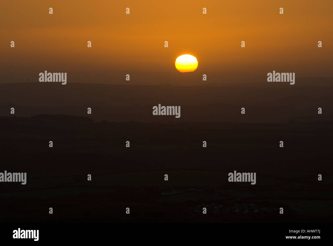 Sunrise over Cornwall Stock Photo - Alamy