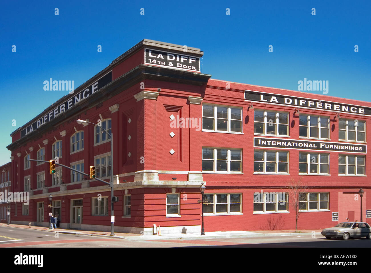 The La Difference building in the Shockoe Bottom district of Richmond ...