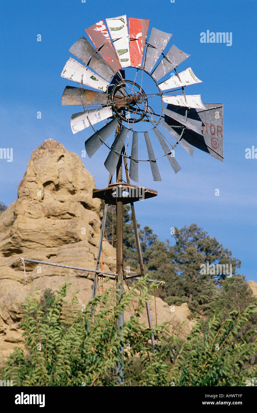 Windmill in California Stock Photo - Alamy