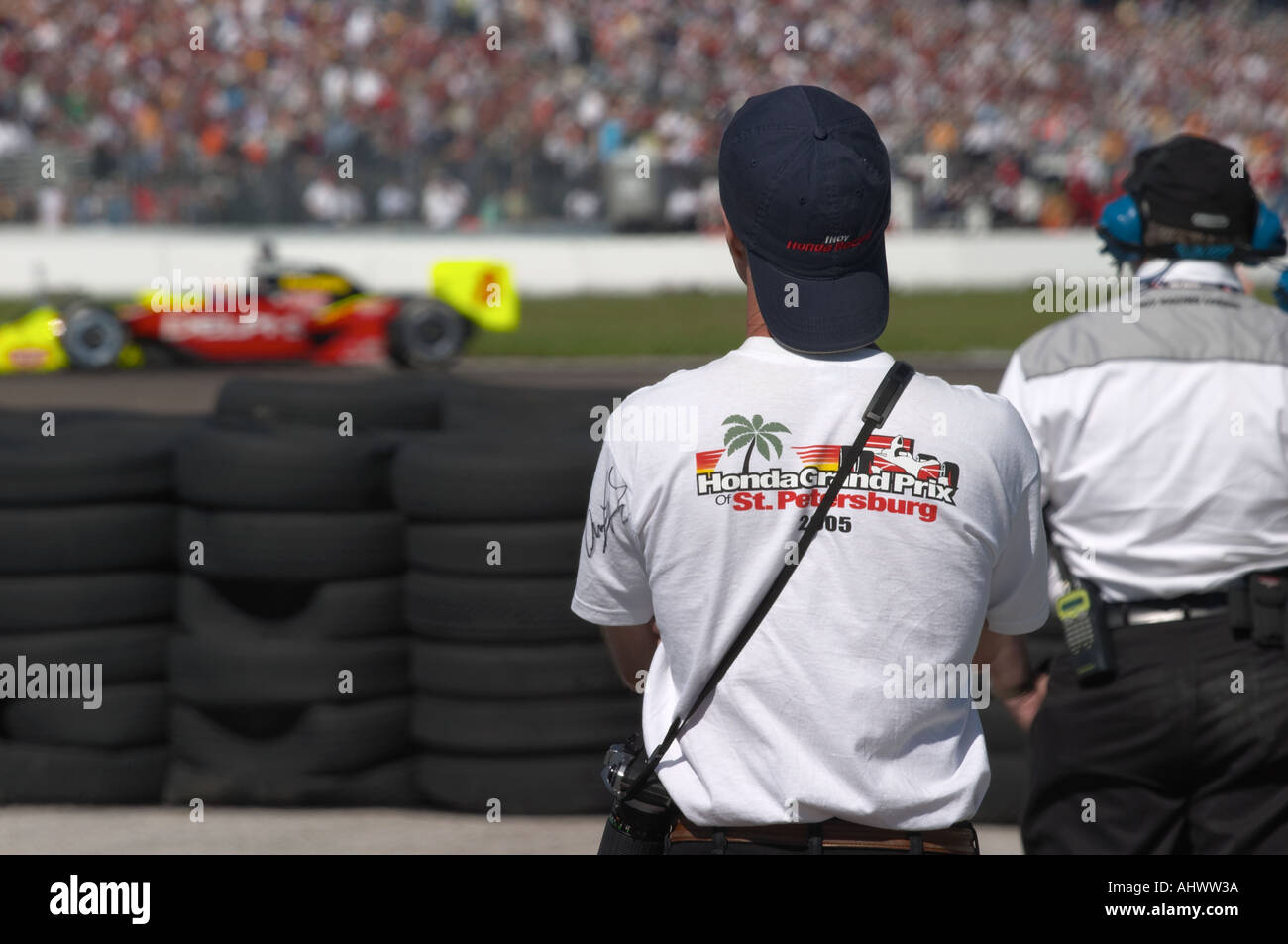 Photographer and corner workers at the Honda Grand Prix of St ...