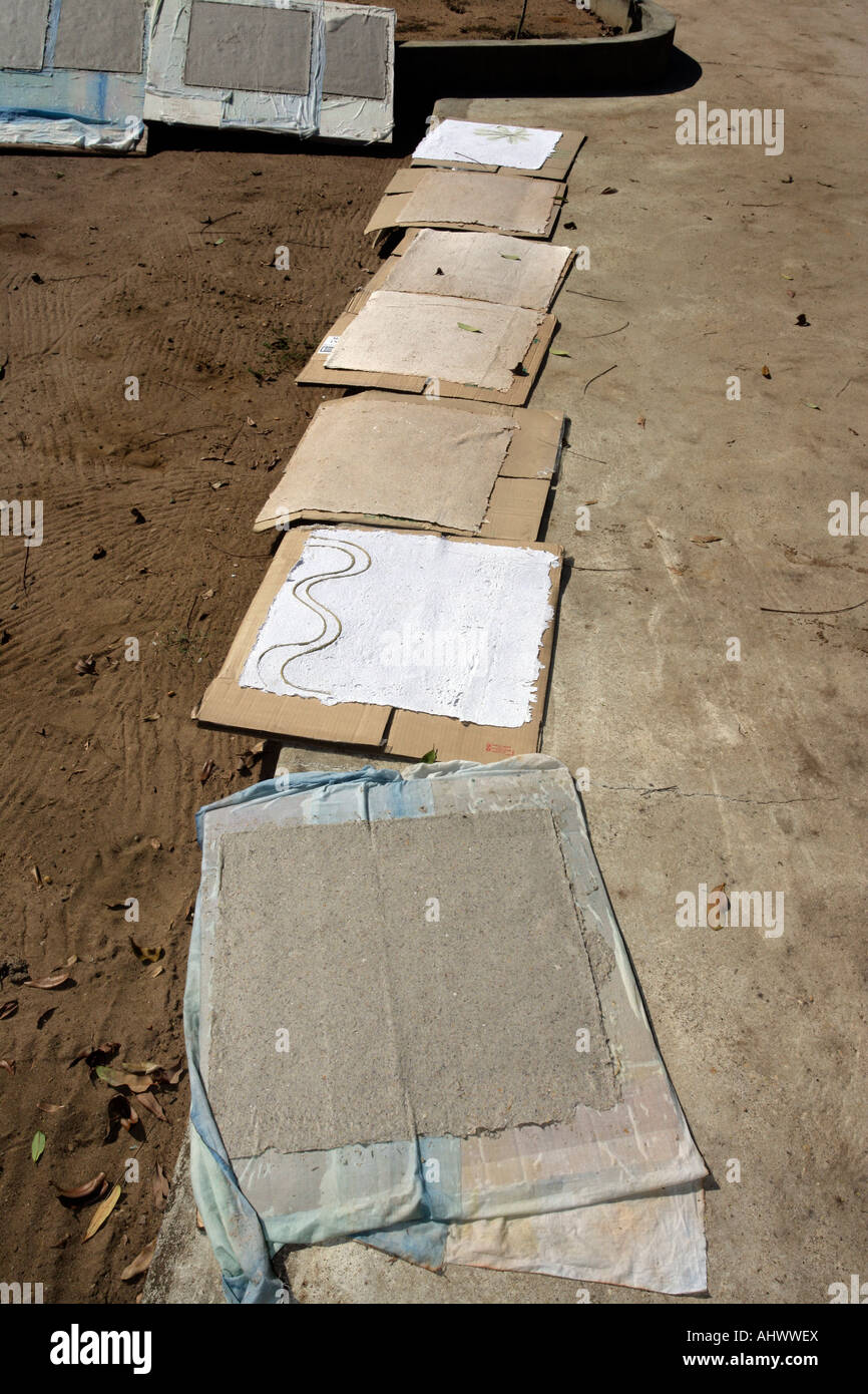 Recycling paper Small scale recyclling plant Stock Photo - Alamy