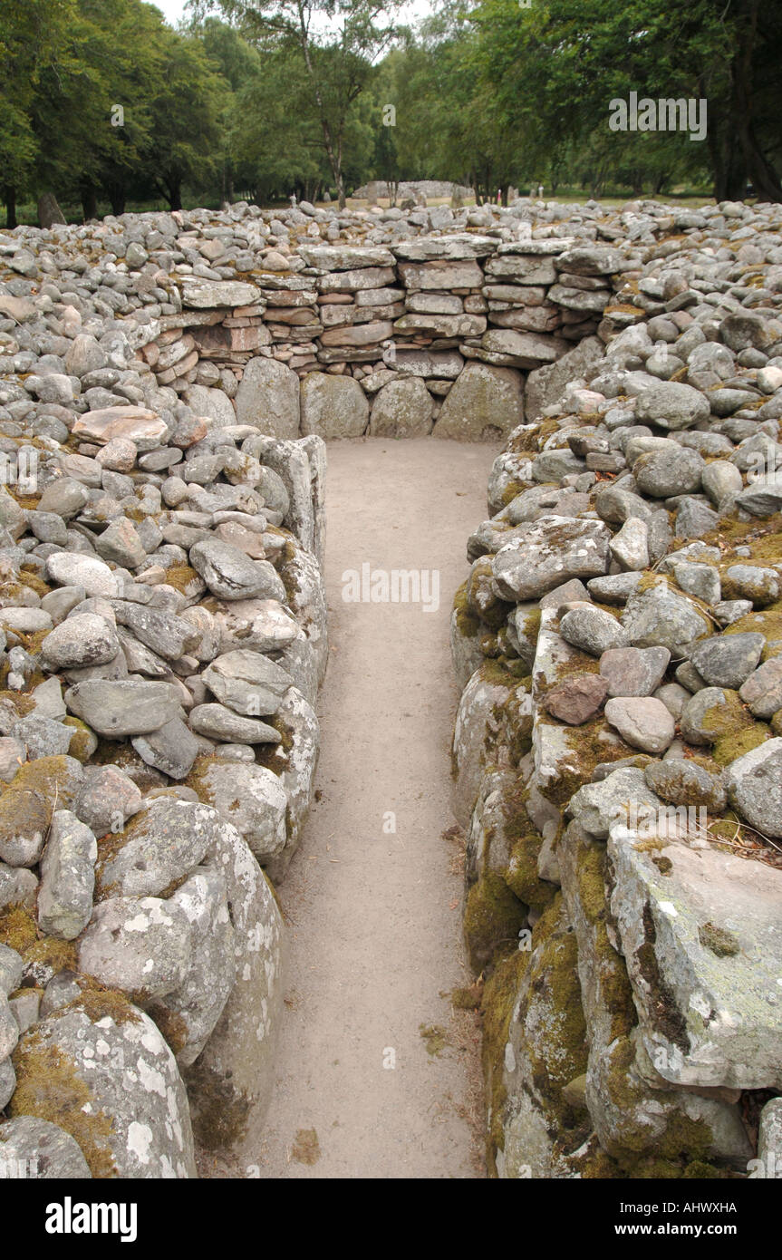 Clava cairns at Balnuaran of Clava, Inverness. Highland, Region ...