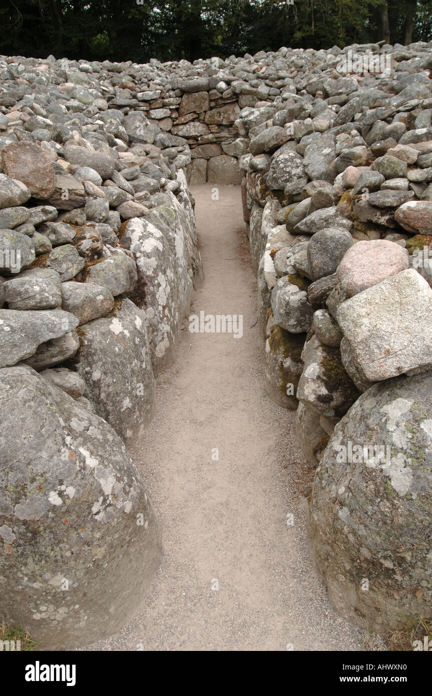 Clava cairns at Balnuaran of Clava, Inverness. Highland, Region ...