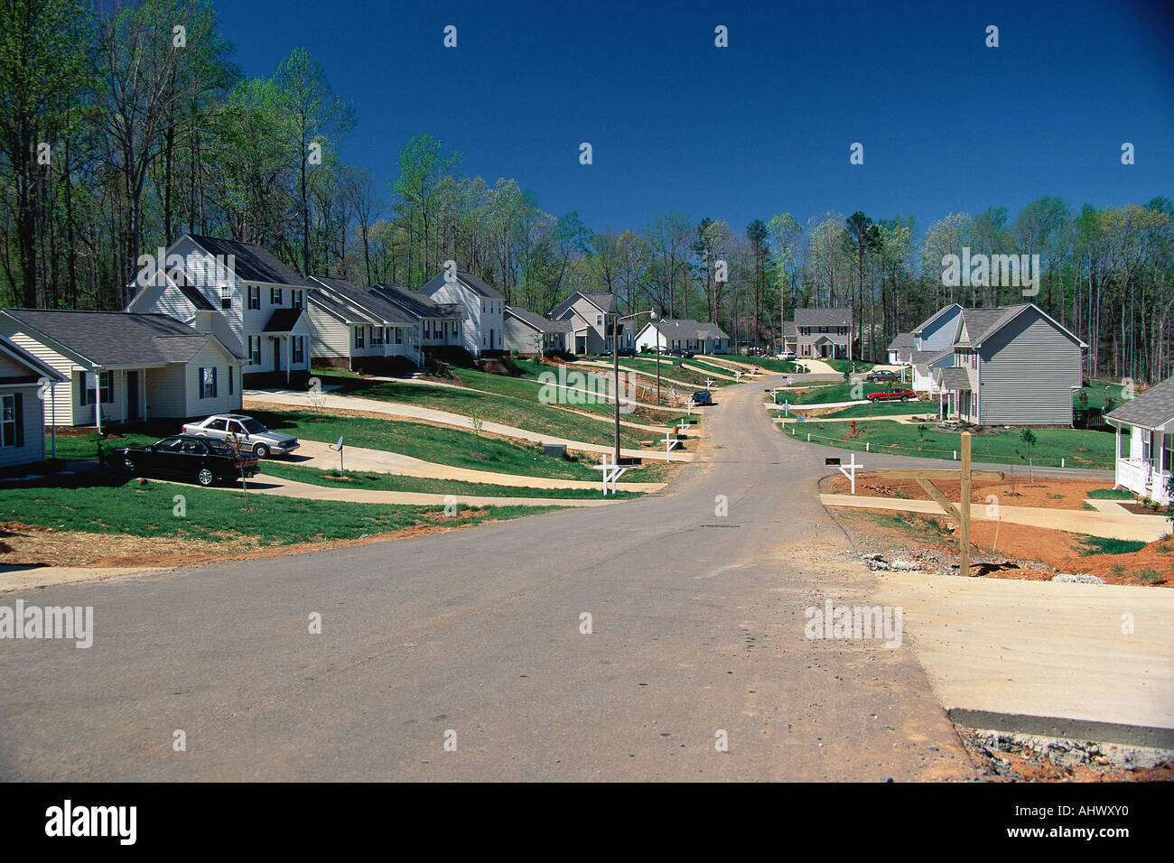 Suburban community USA Stock Photo - Alamy
