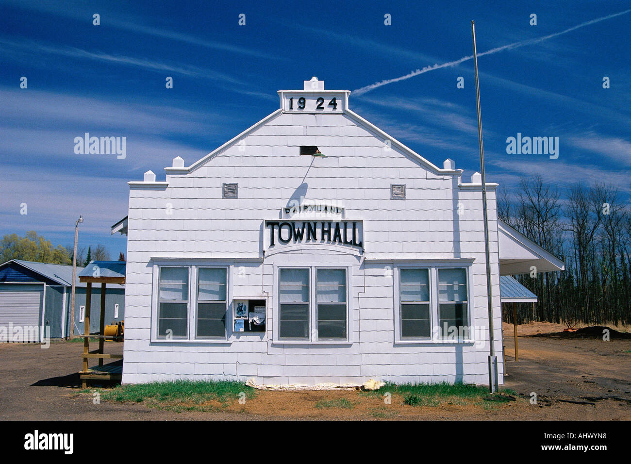Town Hall in Wisconsin Stock Photo - Alamy