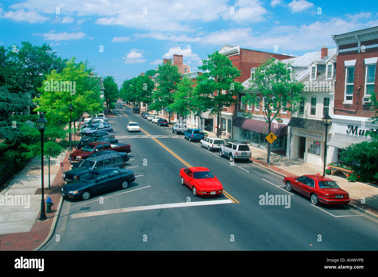 Main Street Easton Maryland Stock Photo - Alamy