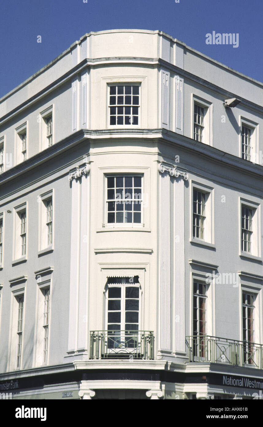 Leamington Spa, Regency archicteture on the Parade, Warwickshire, UK ...