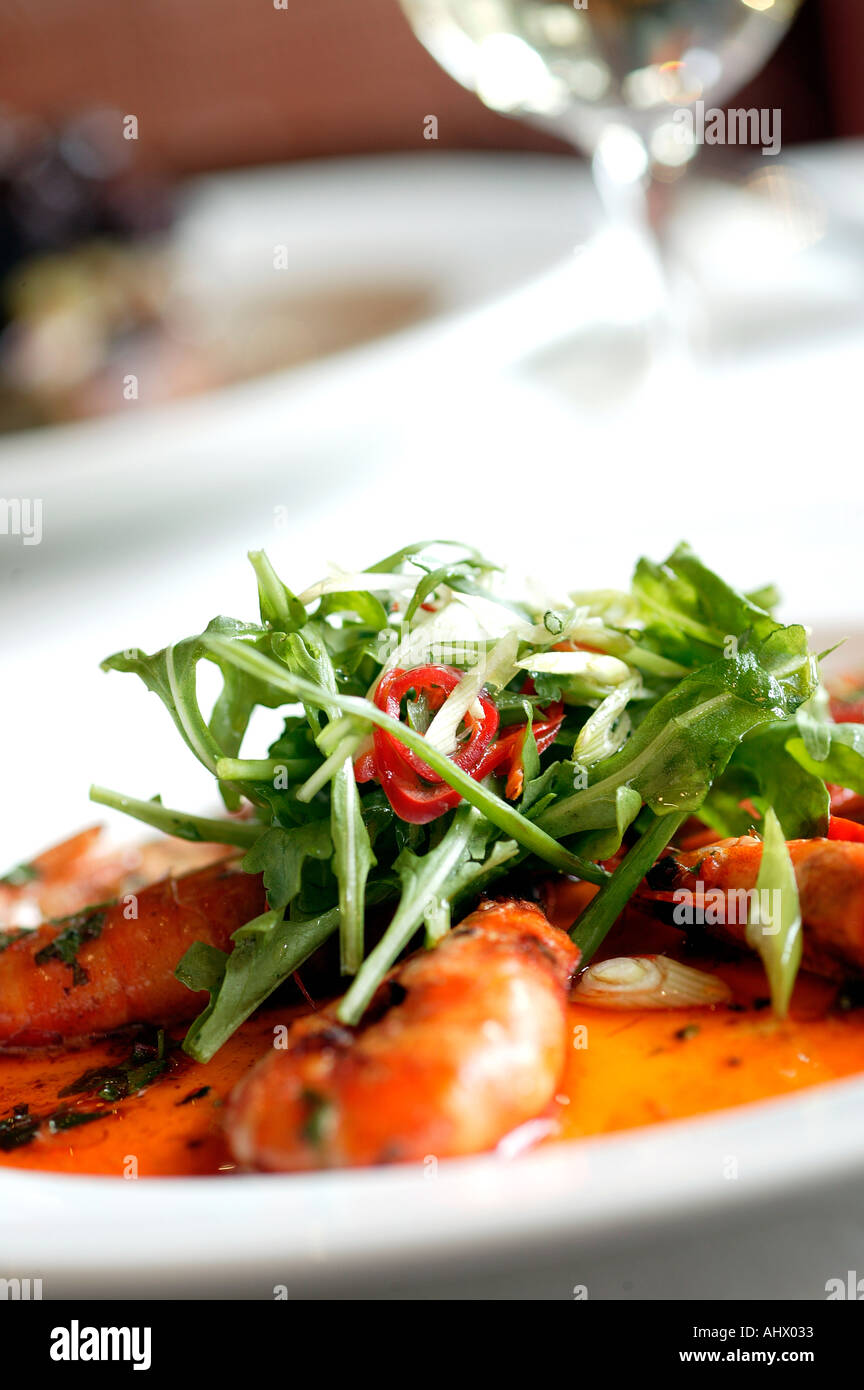 SHRIMP PRAWN DISH Stock Photo - Alamy