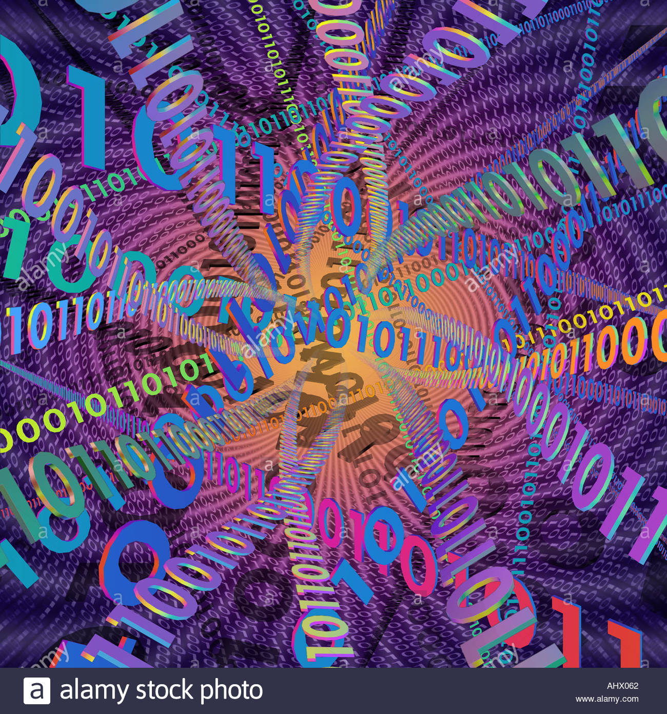 Limitless flow of information in the digital era Stock Photo - Alamy