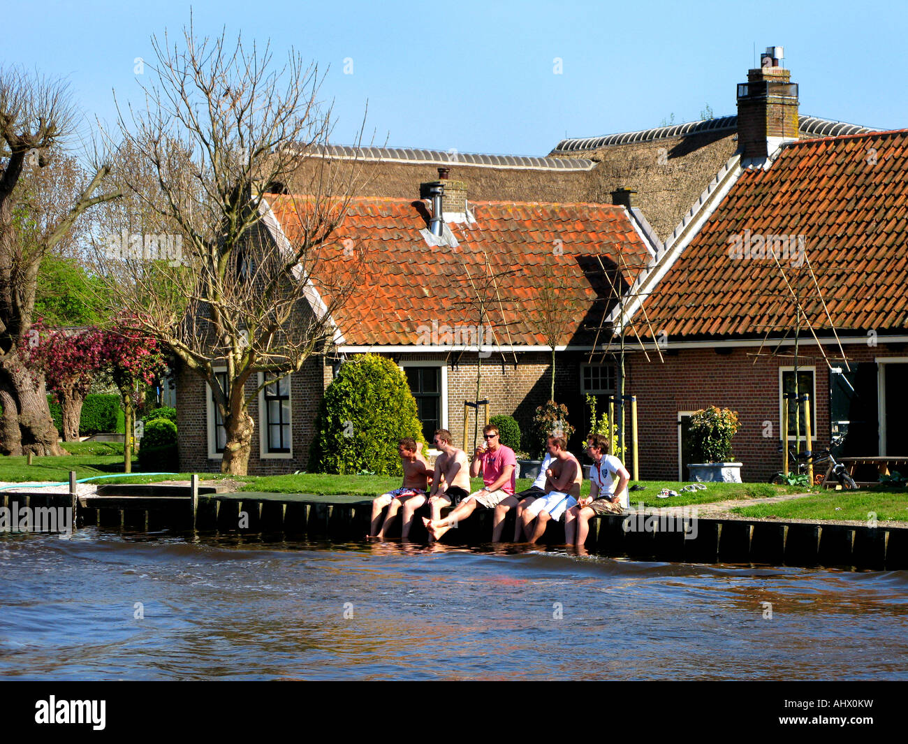 Leiderdorp Leiden Farm Does Netherlands Holland Stock Photo - Alamy