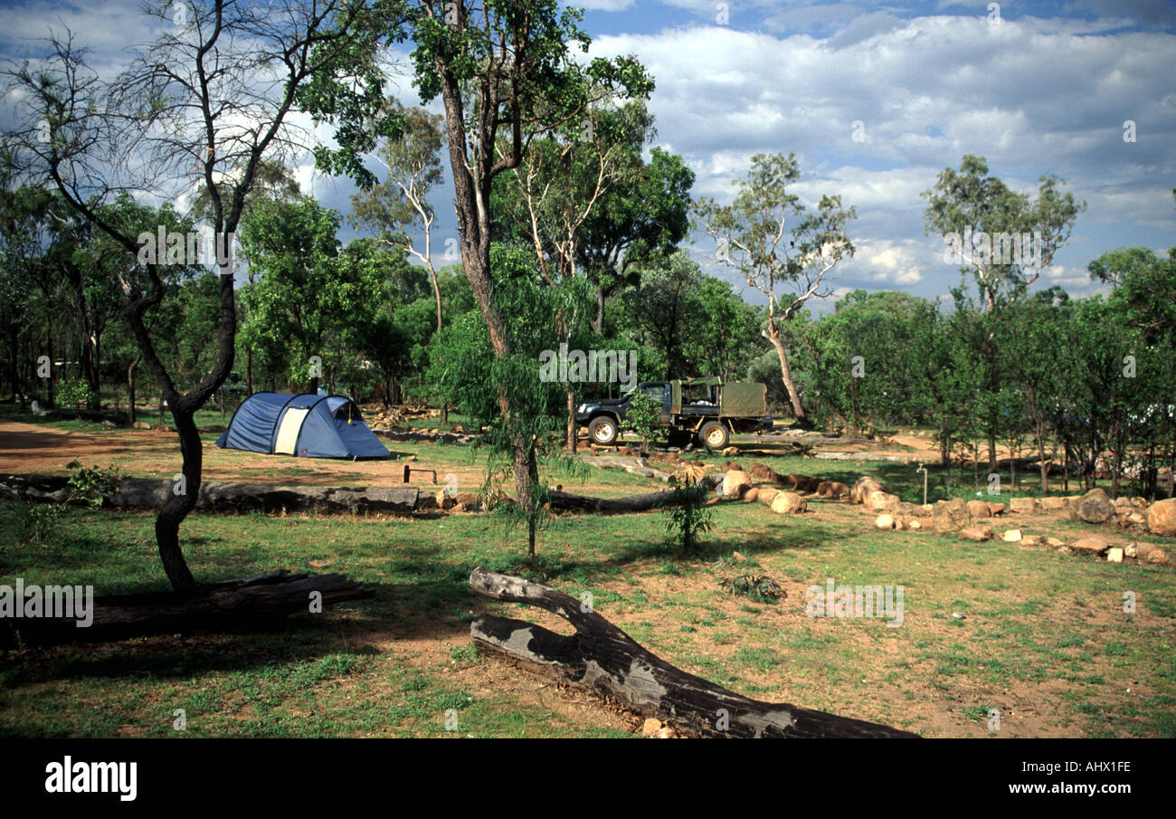 Camping in the Australian outback Queensland Australia Stock Photo - Alamy