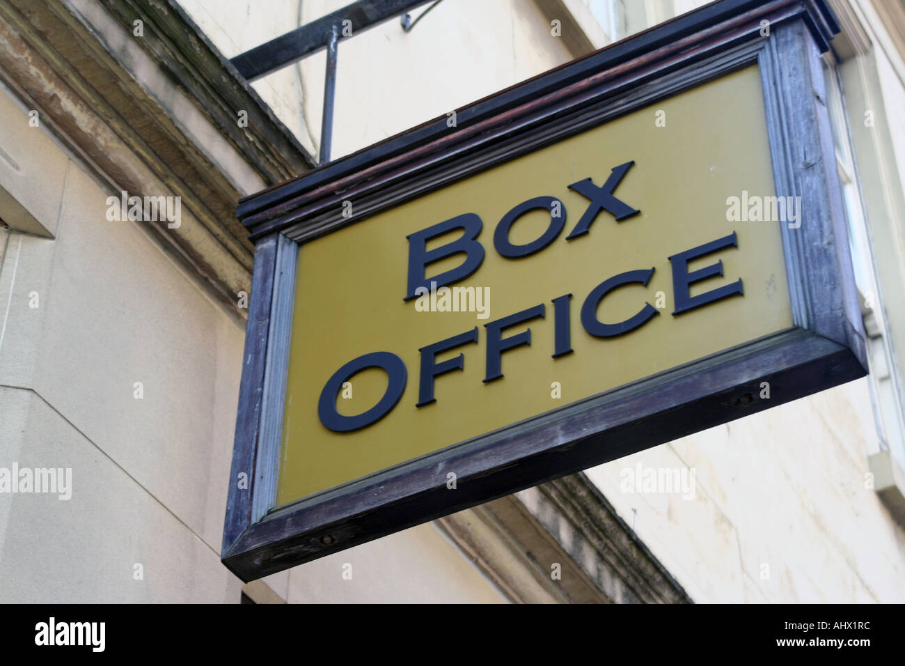 Theatre box office sign Scotland UK Stock Photo - Alamy