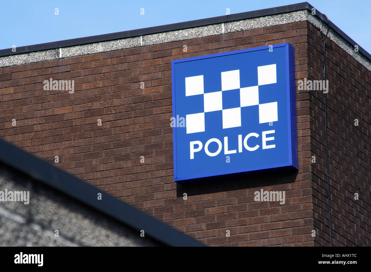 Police station sign Glasgow Scotland UK Stock Photo - Alamy