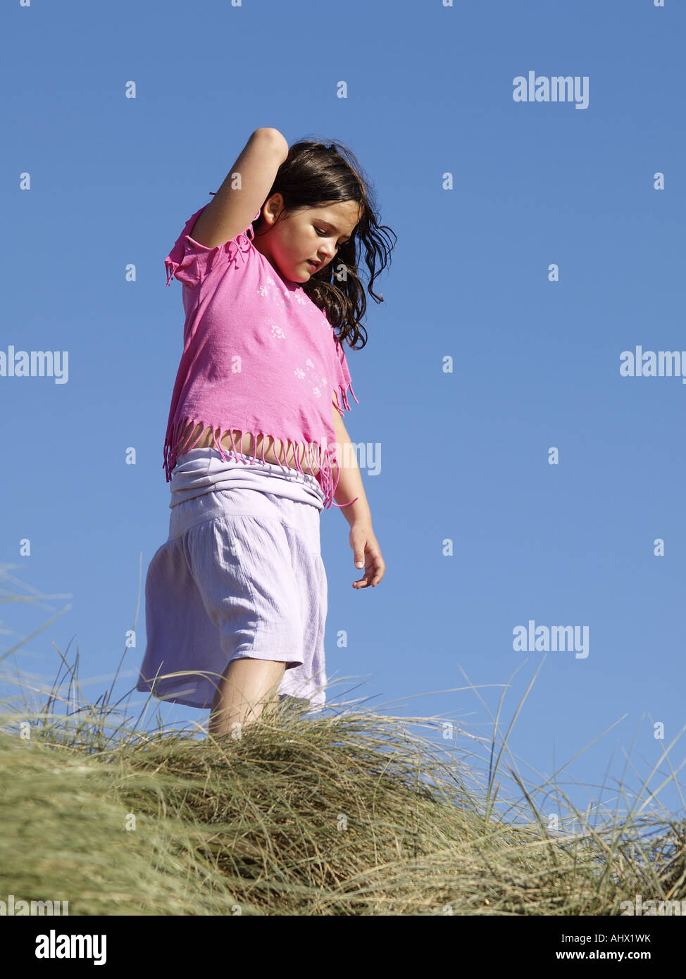 Girl scratching back hi-res stock photography and images - Alamy