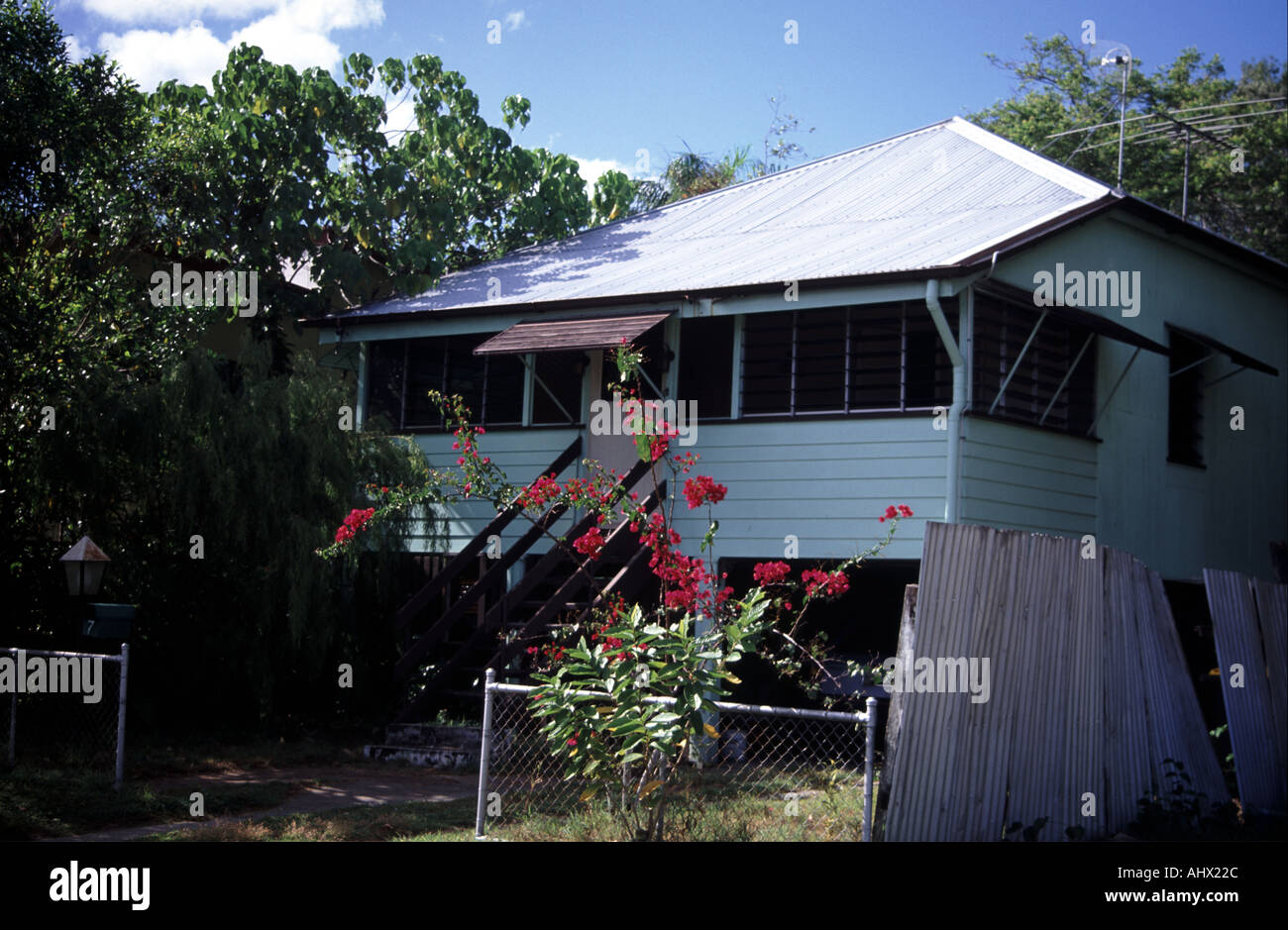 Queenslander house in Cairns Queensland Australia Stock Photo - Alamy