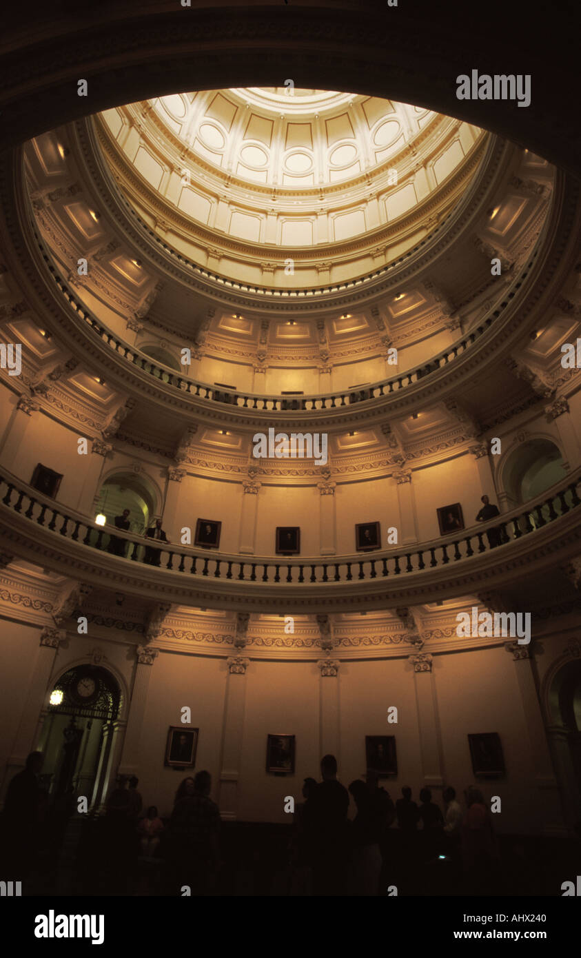 Austin Texas USA State Capitol Dome interior Stock Photo - Alamy