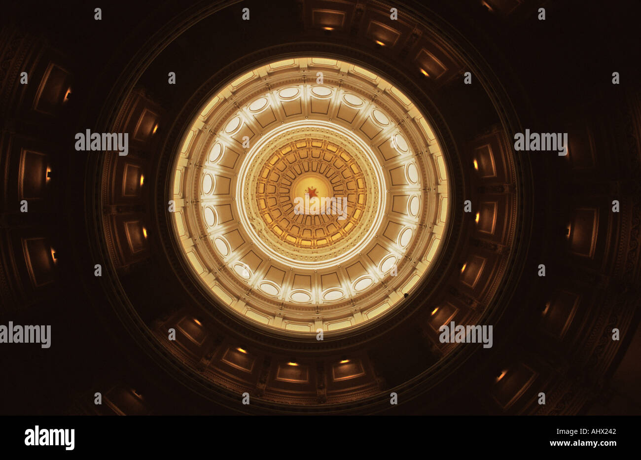 Austin Texas USA State Capitol Dome interior Stock Photo - Alamy