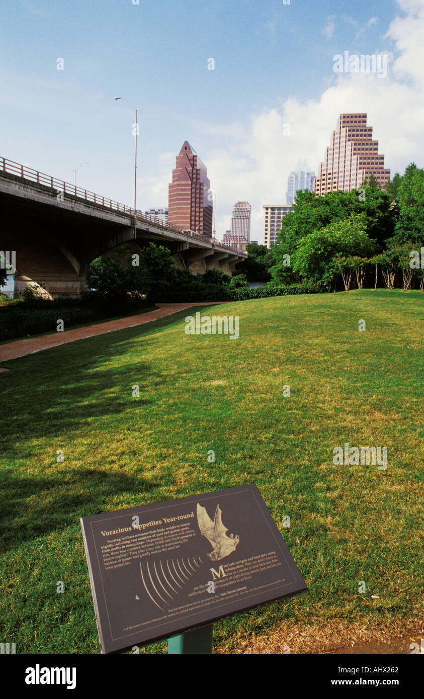 Austin Texas USA Congress Avenue Bridge home to colony of bats Stock ...