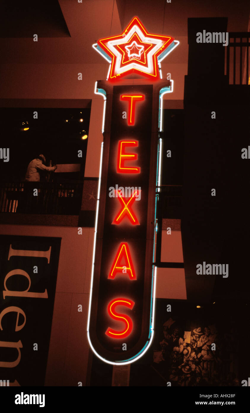 Bob Bullock Texas State History Museum Austin TX USA Neon illuminated ...