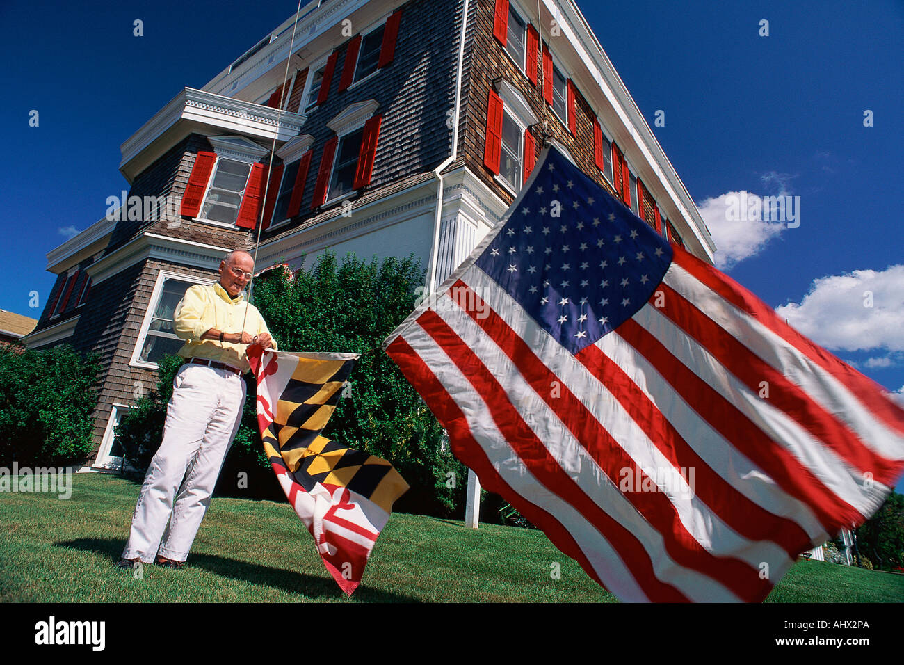 American state flags hi-res stock photography and images - Alamy