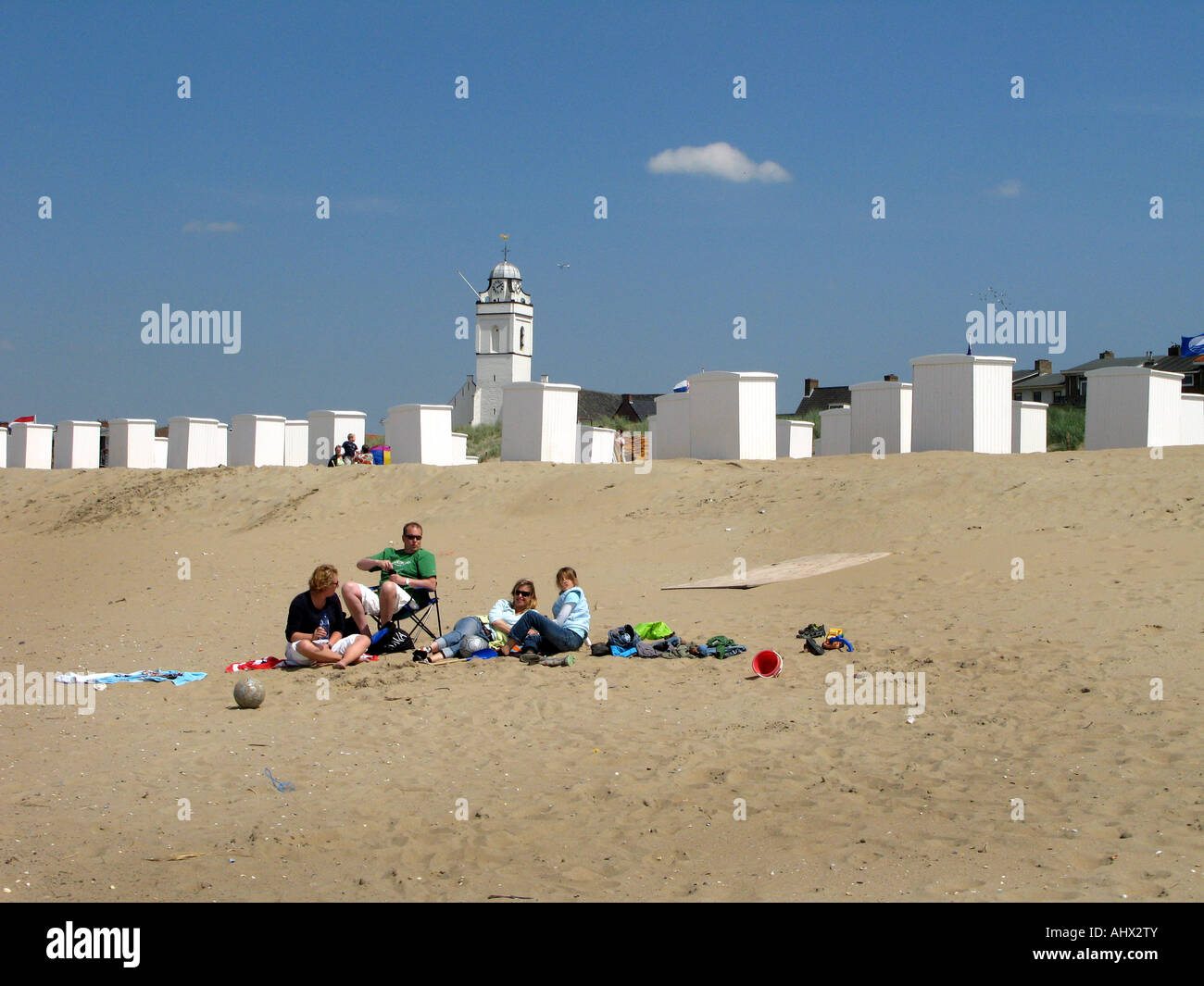 Katwijk Church young family Netherlands Holland Stock Photo - Alamy