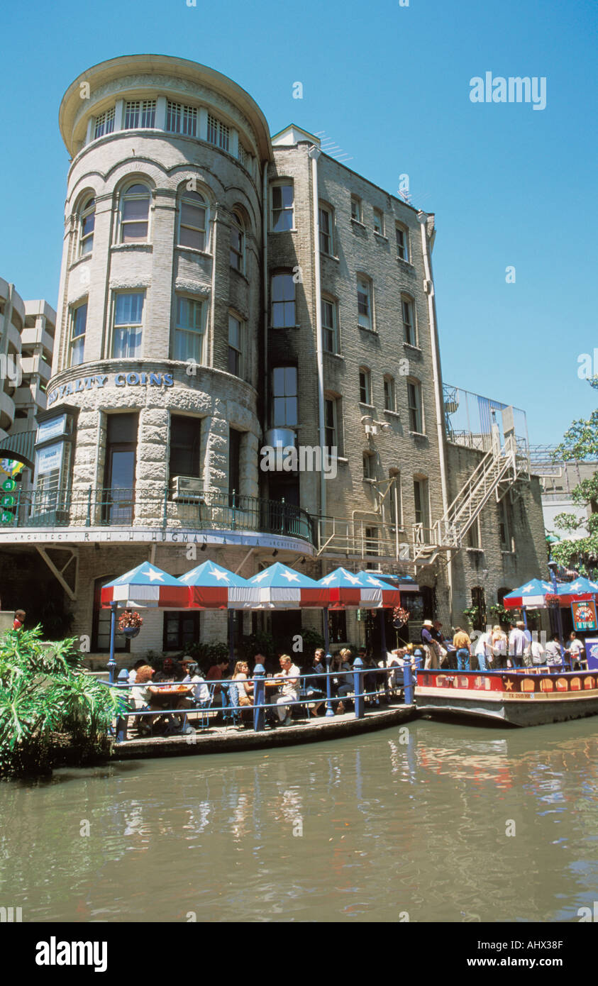 San Antonio Texas USA Riverwalk Restaurant Stock Photo - Alamy