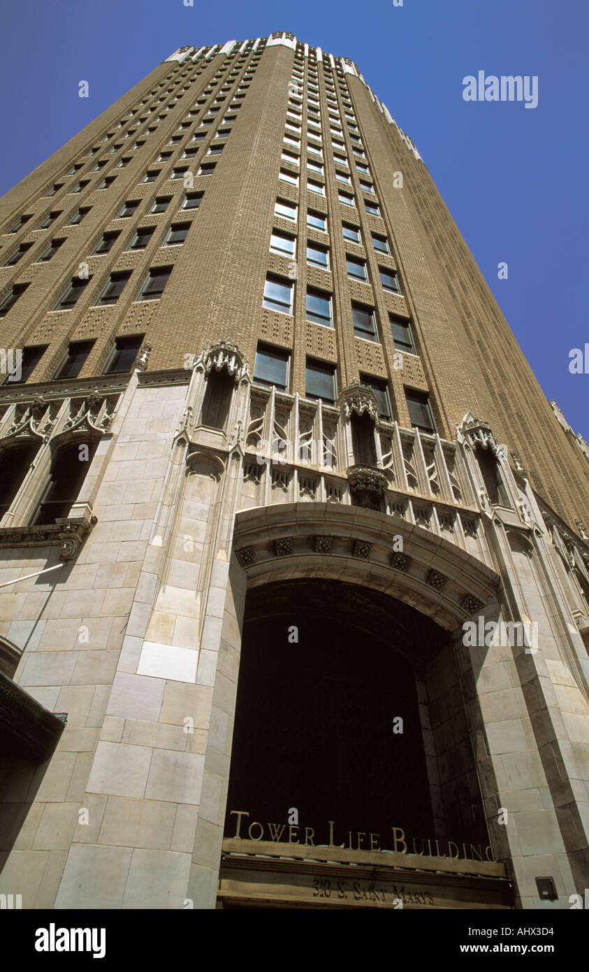 San Antonio Texas USA Tower Life Building Stock Photo - Alamy