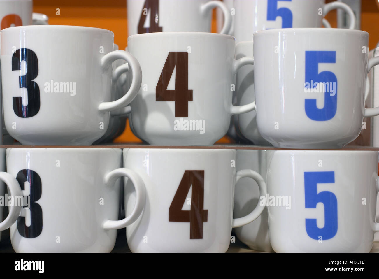 Numbered cups hi-res stock photography and images - Alamy