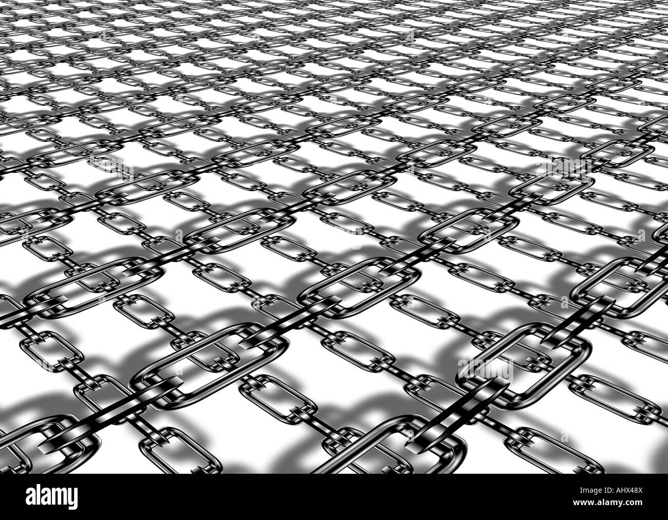 background image of lots of metal chains over white Stock Photo - Alamy