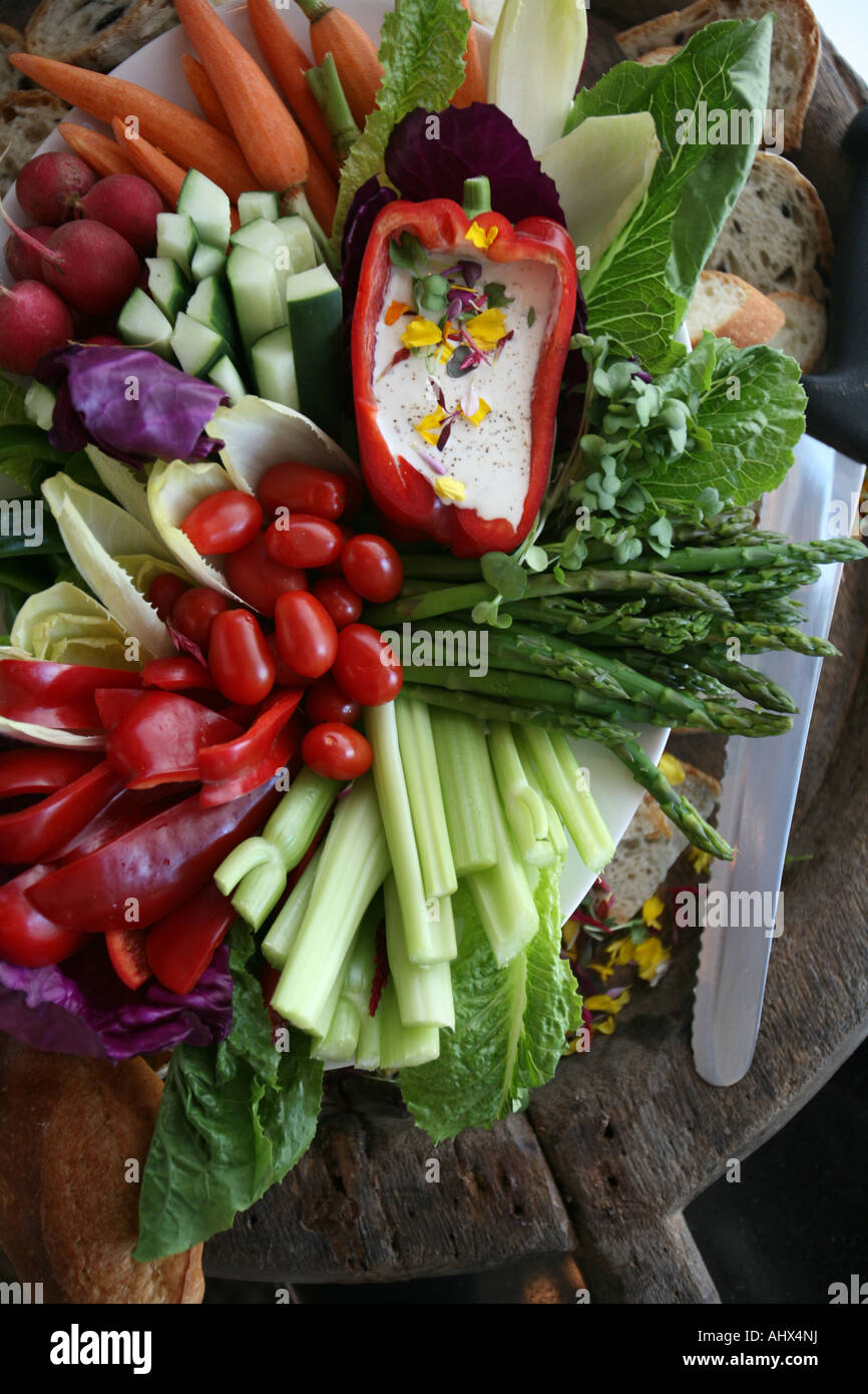 Fresh vegetable and crudite platter at catered event Stock Photo - Alamy